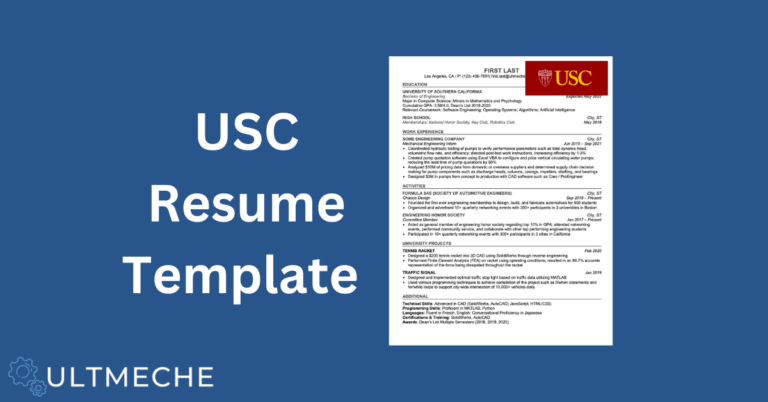 USC Resume Template - ULTMECHE
